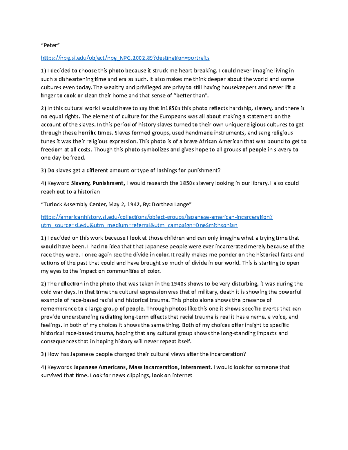 Humanities 3.5 Lesson - historical works - “Peter” - Studocu