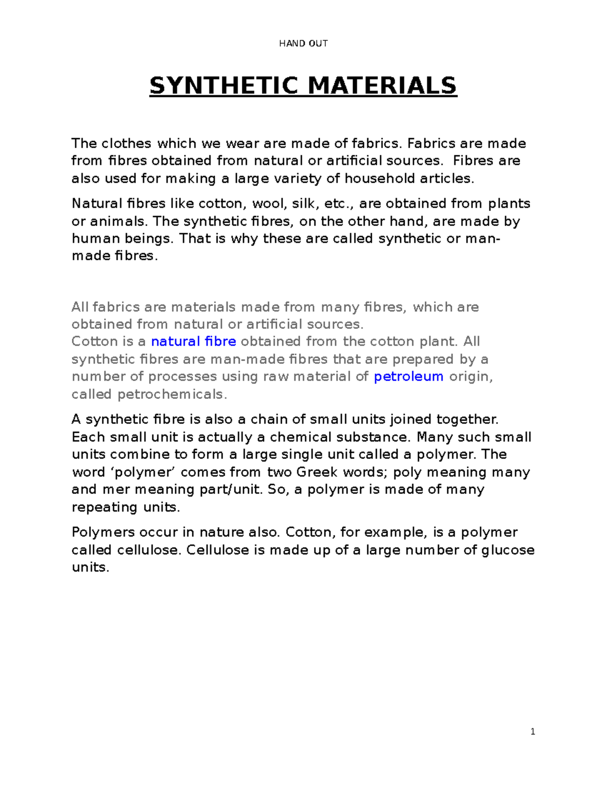 313655498-Synthetic-MaterialsThe application of science and mathematics ...