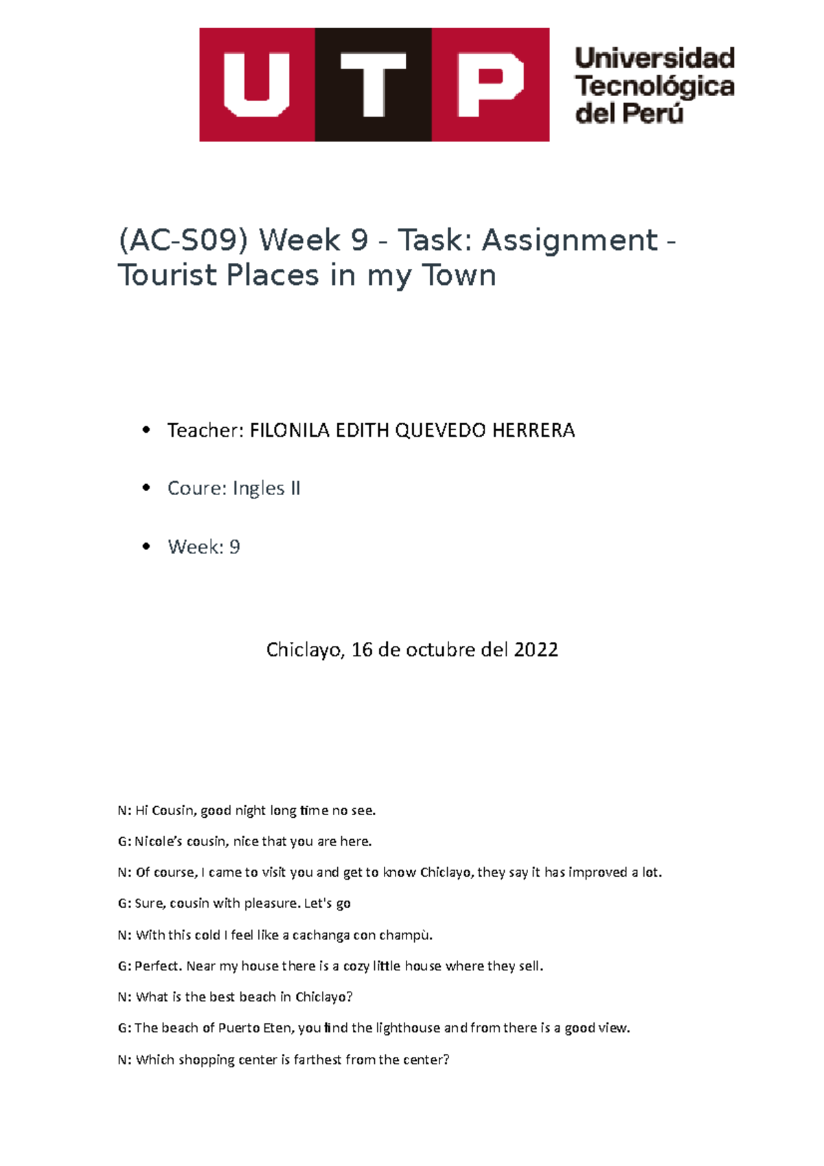 Ninini - (AC-S09) Week 9 - Task: Assignment - Tourist Places in my Town - (AC-S09) Week 9 - Task ...