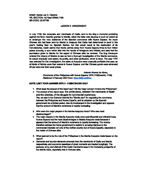 Primary Sources Analysis - Readings in Philippine History - Studocu