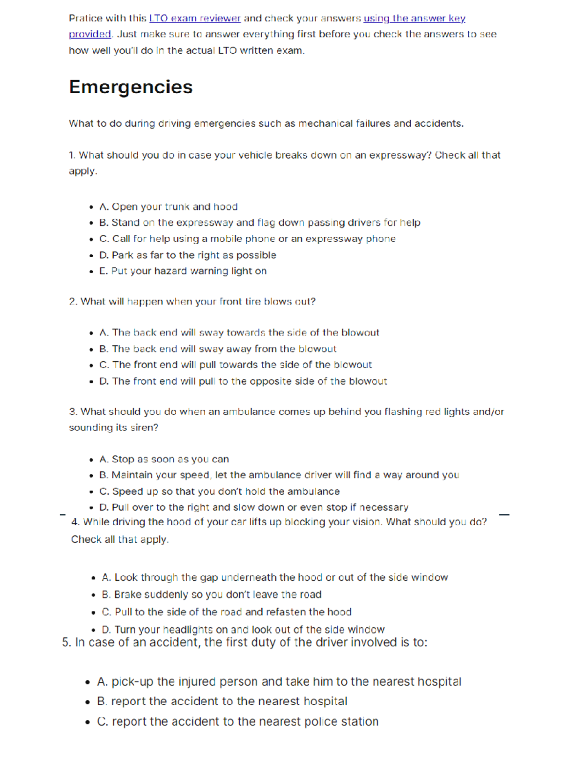 Sample exam lto - Bachelor of science in Electrical technology and ...