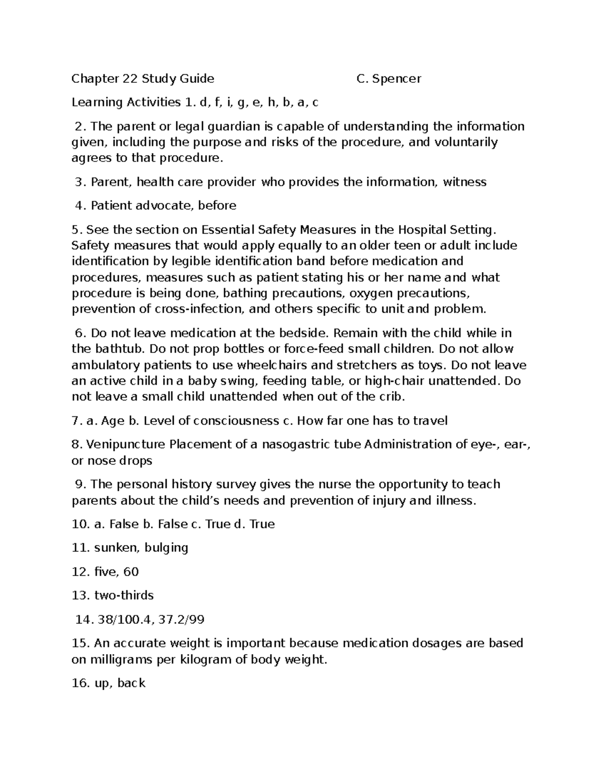 Ch22 Study Guide - chapter 22 maternal newborn quiz exam questions ...