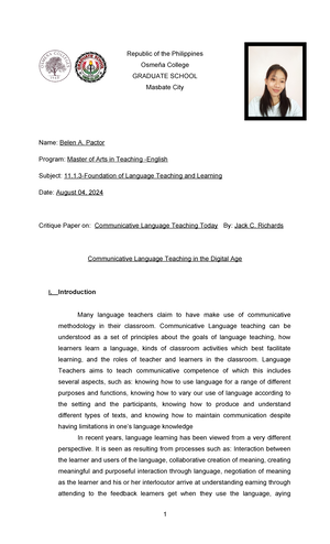 Date - NONE - Republic Of The Philippines Department Of Education ...