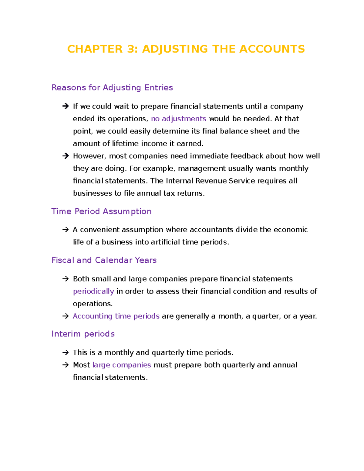 Bacta 1 Module 4.3 Accounting Principles - CHAPTER 3: ADJUSTING THE ...