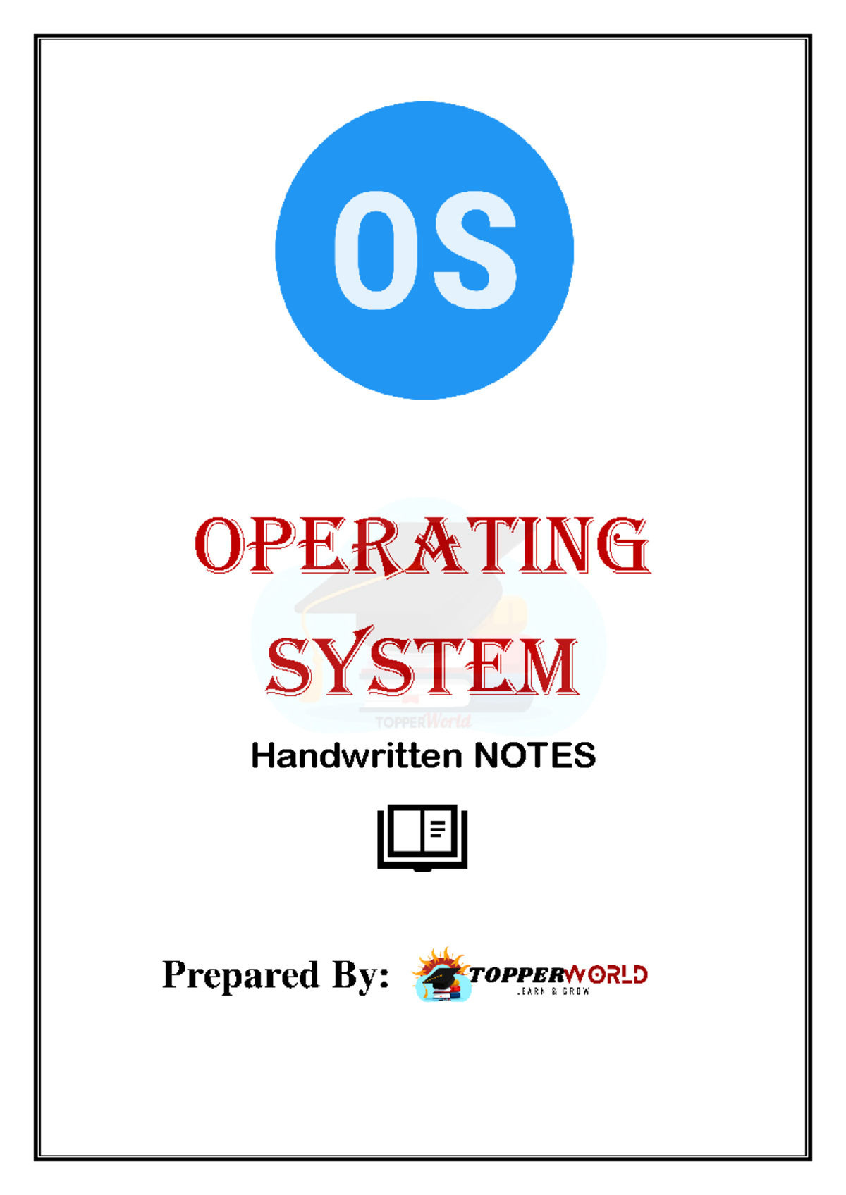 Operating system Handwritten Notes - Computer Science and engineering ...