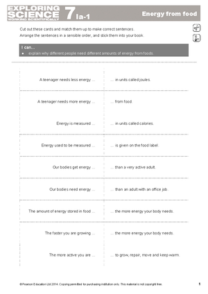 Year 7 Electricity 1 student activity pack - Task Description 1 ...