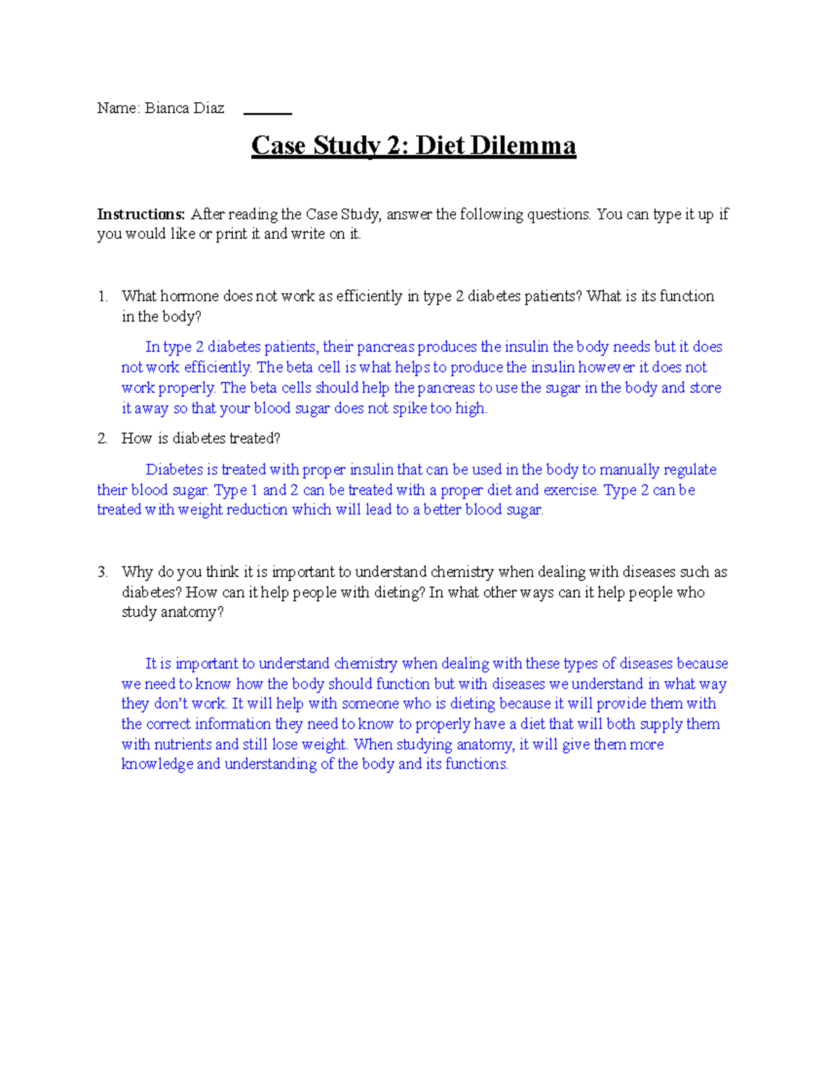 Chemistry Case Study - These are my notes. My notes are based of off my ...
