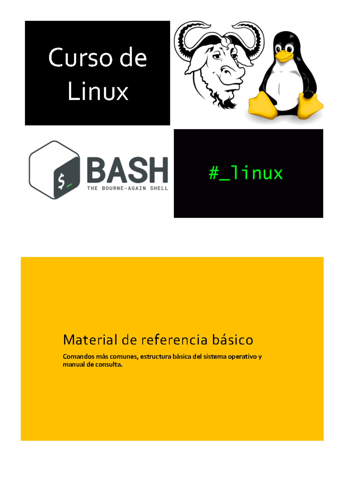 Material de Referencia - Curso Linux - Curso de Linux Material de ...