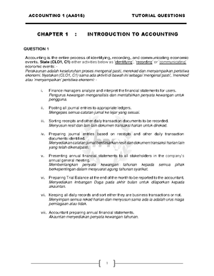Tutorial Answer Chapter 11 AA015 ACCOUNTING - CHAPTER 11: ACCOUNTING ...