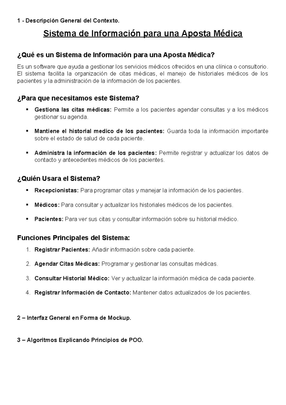 Avance 1 - POO - wdawdawd - 1 - Descripción General del Contexto ...