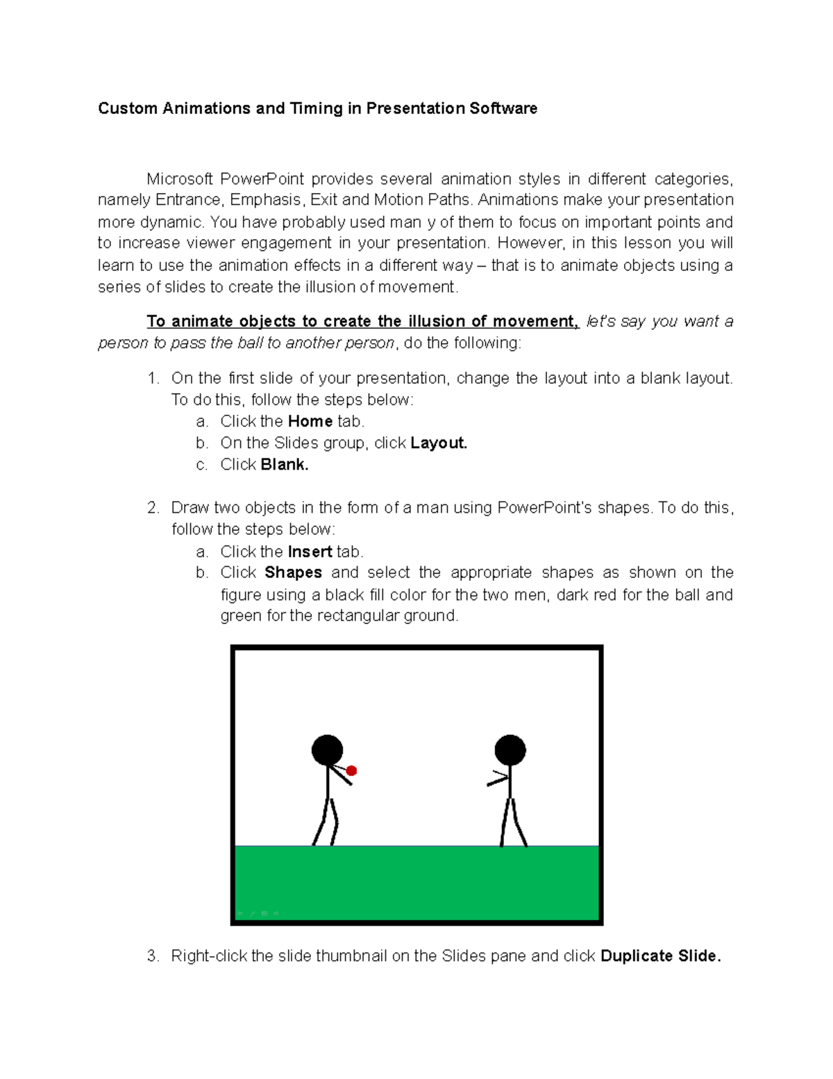 Chapter 2 Lesson 4 - SHS ICT Module - Custom Animations and Timing in ...