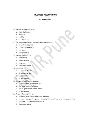 M.B.A ( 2019 Pattern ) question paper - [5860]-101 1 Total No. of ...