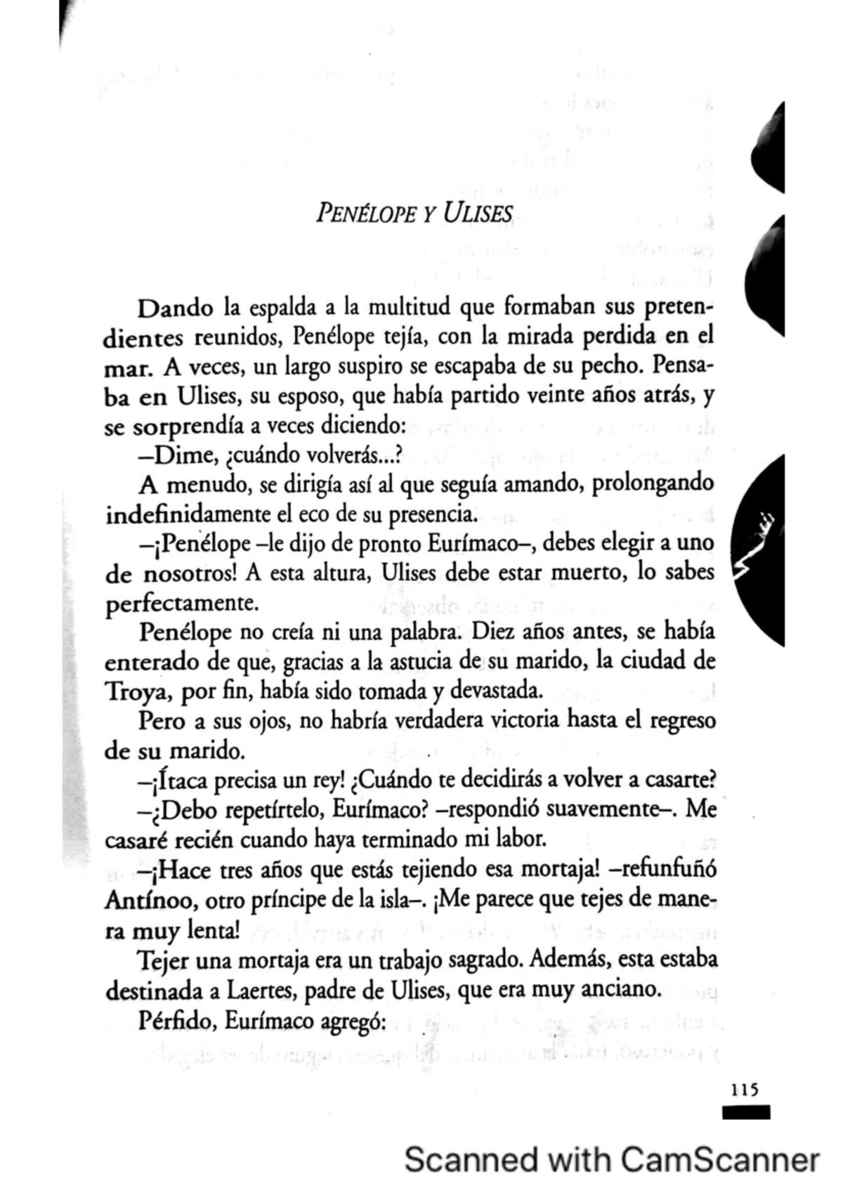Mito: Penélope y Ulises - PENÉLOPE Y ULISES Dando la espalda a la multitud que formaban sus ...