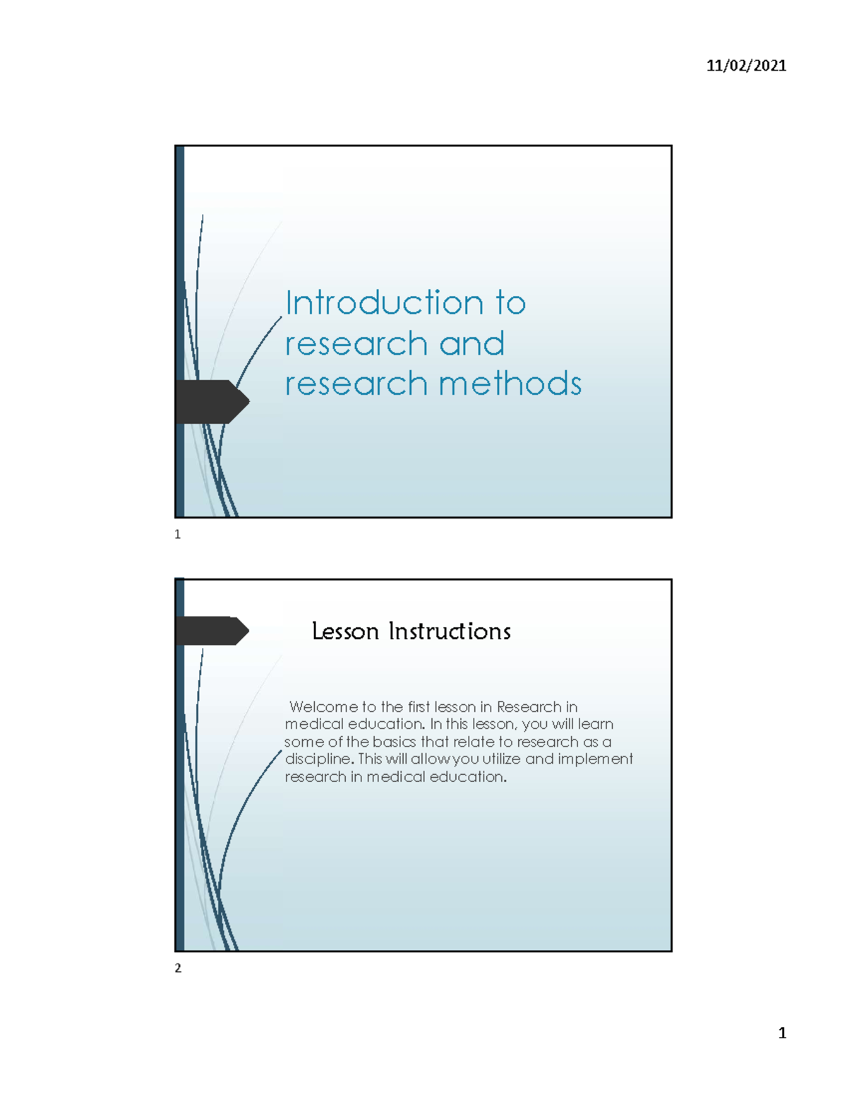 1.1 Introduction to research PDF - Introduction to research and ...