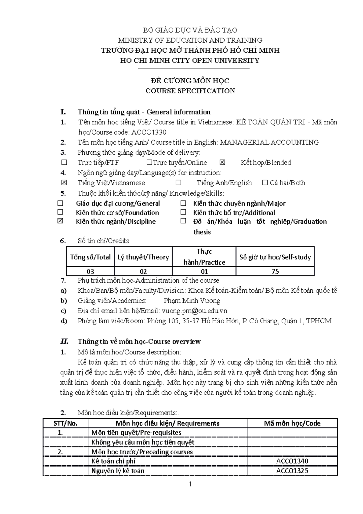 7 Ke Toan Quan Tri Acco1330 BỘ GiÁo DỤc VÀ ĐÀo TẠo Ministry Of