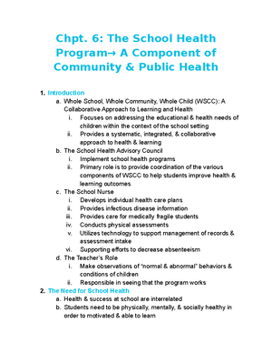 Public health chapter 5 notes - Chpt. 5: Community Organizing/Building ...