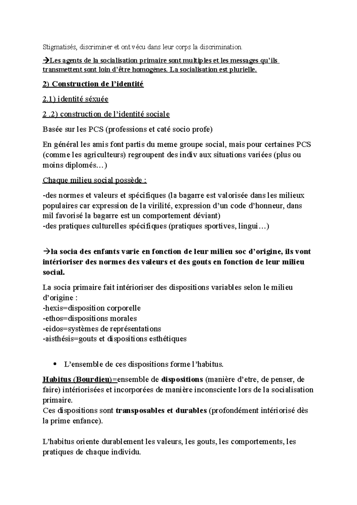 Socio l3 - Stigmatisés, discriminer et ont vécu dans leur corps la ...