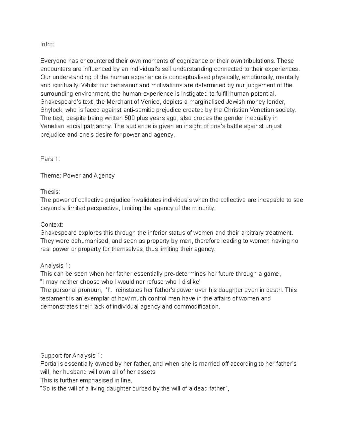 MOV copy - Common Module : Merchant of Venice Analysis +thesis ...