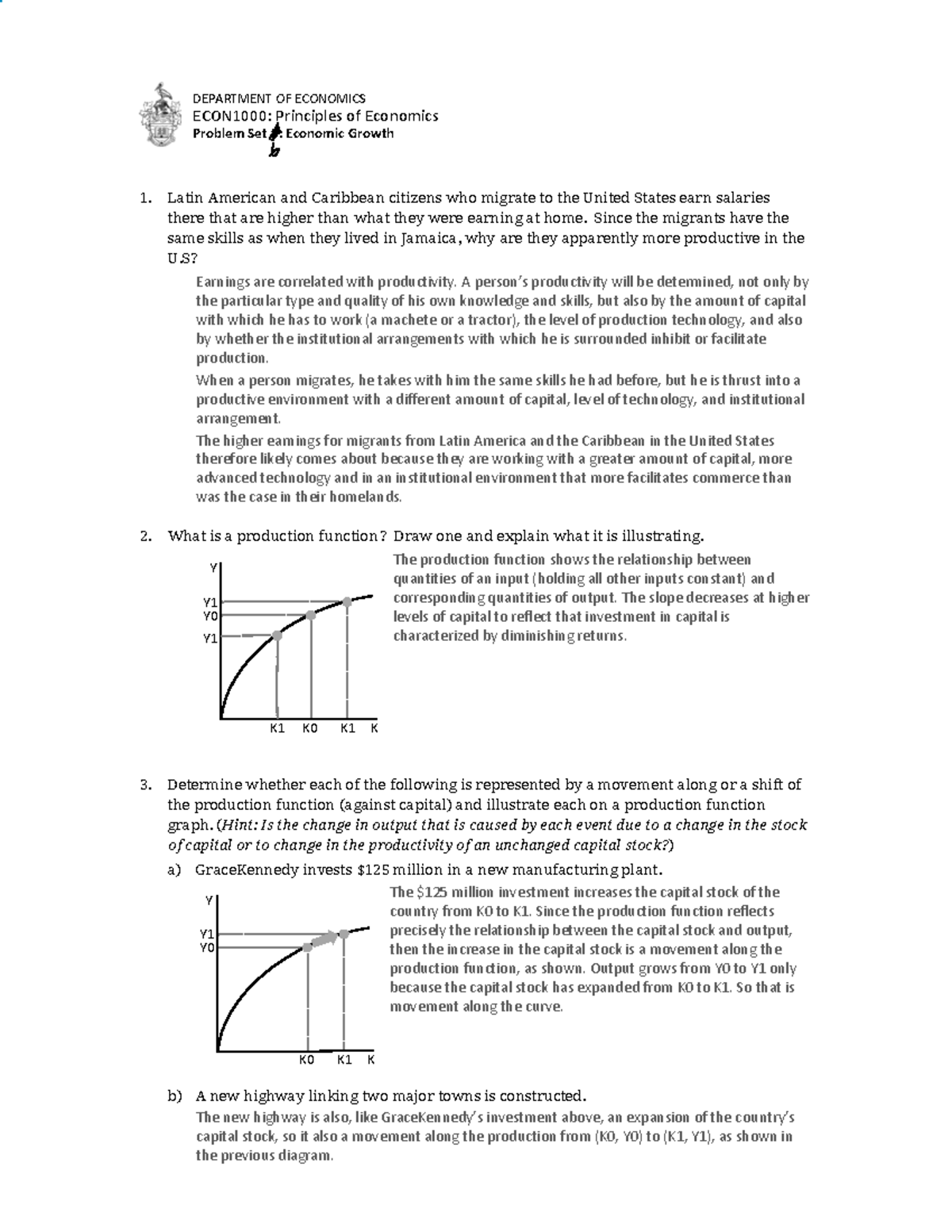 PSa 6 output and growth - Tutorial questions for week 6 - 1. Latin ...