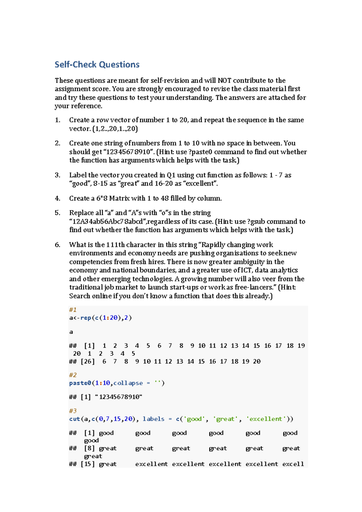 Self-Check Questions with detailed solutions - Self-Check Questions ...