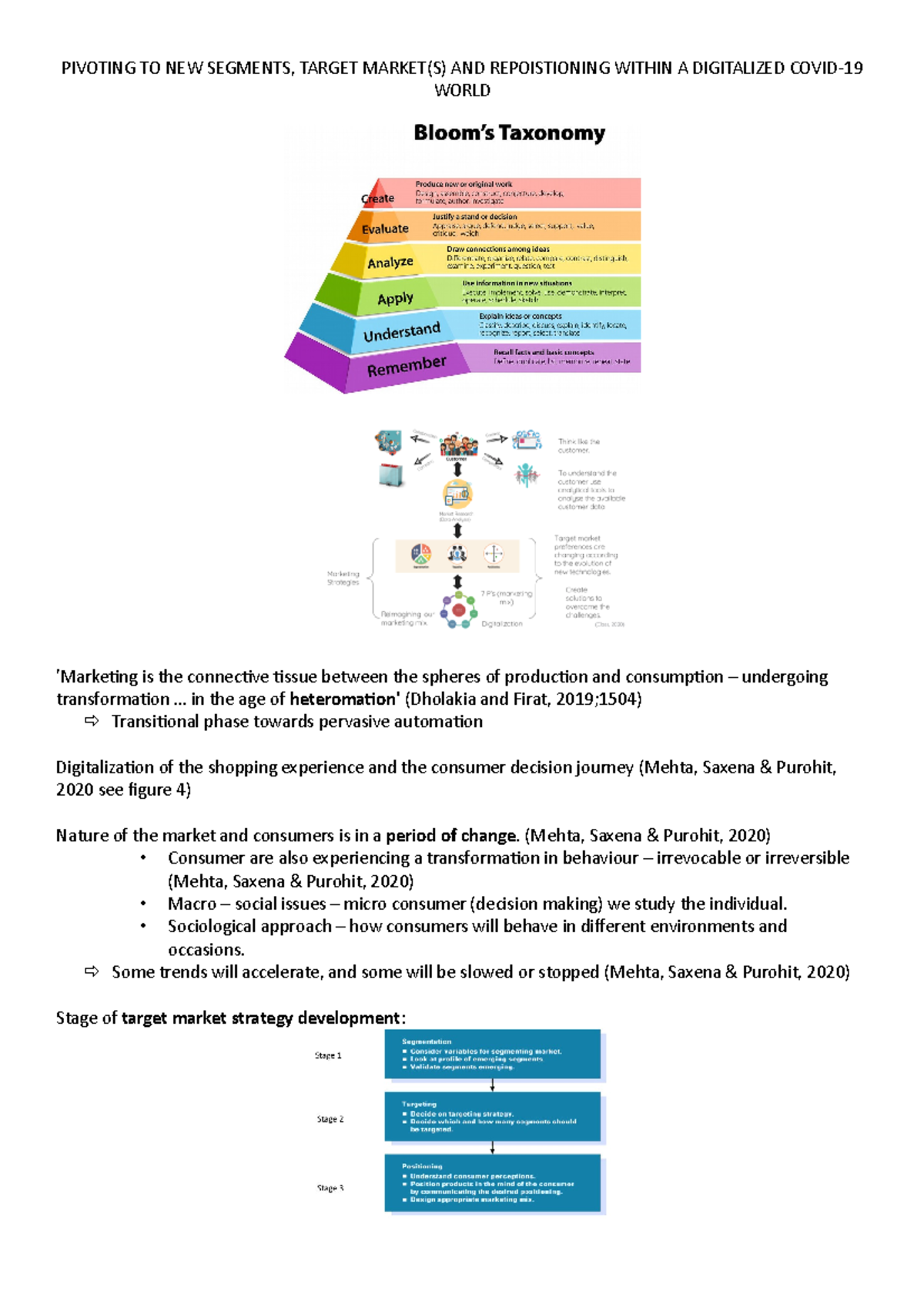 5. Pivoting TO NEW Segments - PIVOTING TO NEW SEGMENTS, TARGET MARKET(S ...