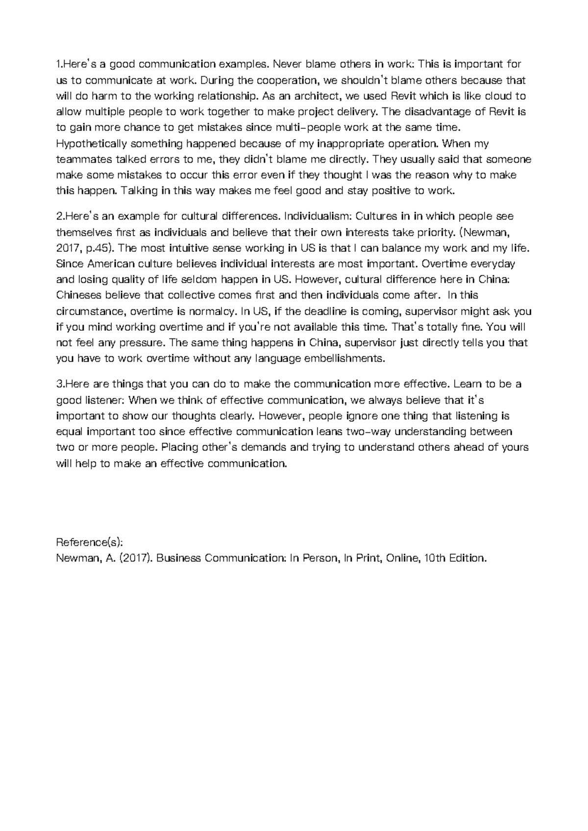 Communication Discussion assignment 2 - Good communication - 1’s a good ...