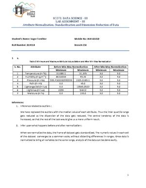 Lab4-Report - Data Classification using K-Nearest Neighbor Classifier and Bayes Classifier - Studocu