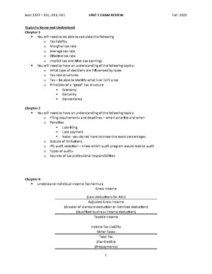 Unit 3 Exam Review - Kristen Nicole Bigbee - 2020 FINAL EXAM REVIEW ...