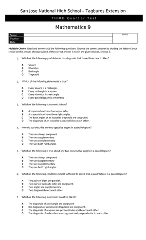G9 Q3 W4 D3 - DAILY LESSON LOG OF M9GE-IIIf-1 (Day Two) School San ...