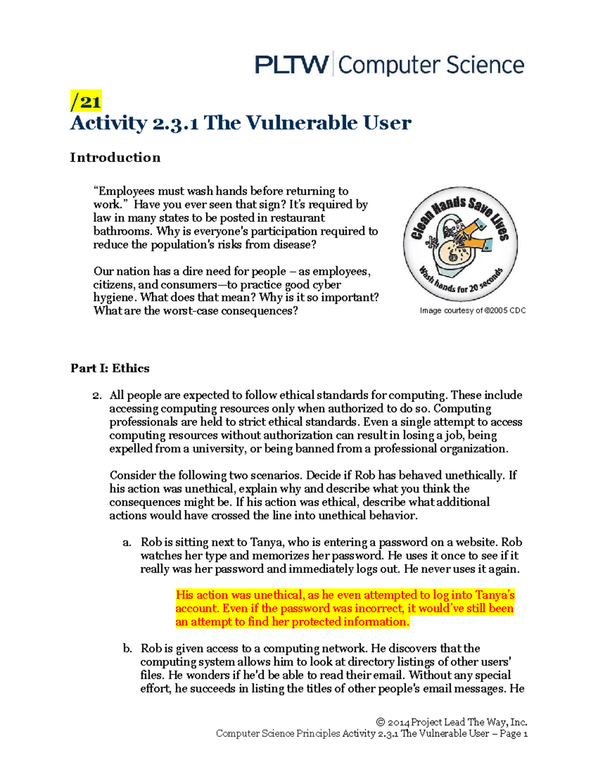 2.3.1.A Vulnerable User - / Activity 2.3 The Vulnerable User ...