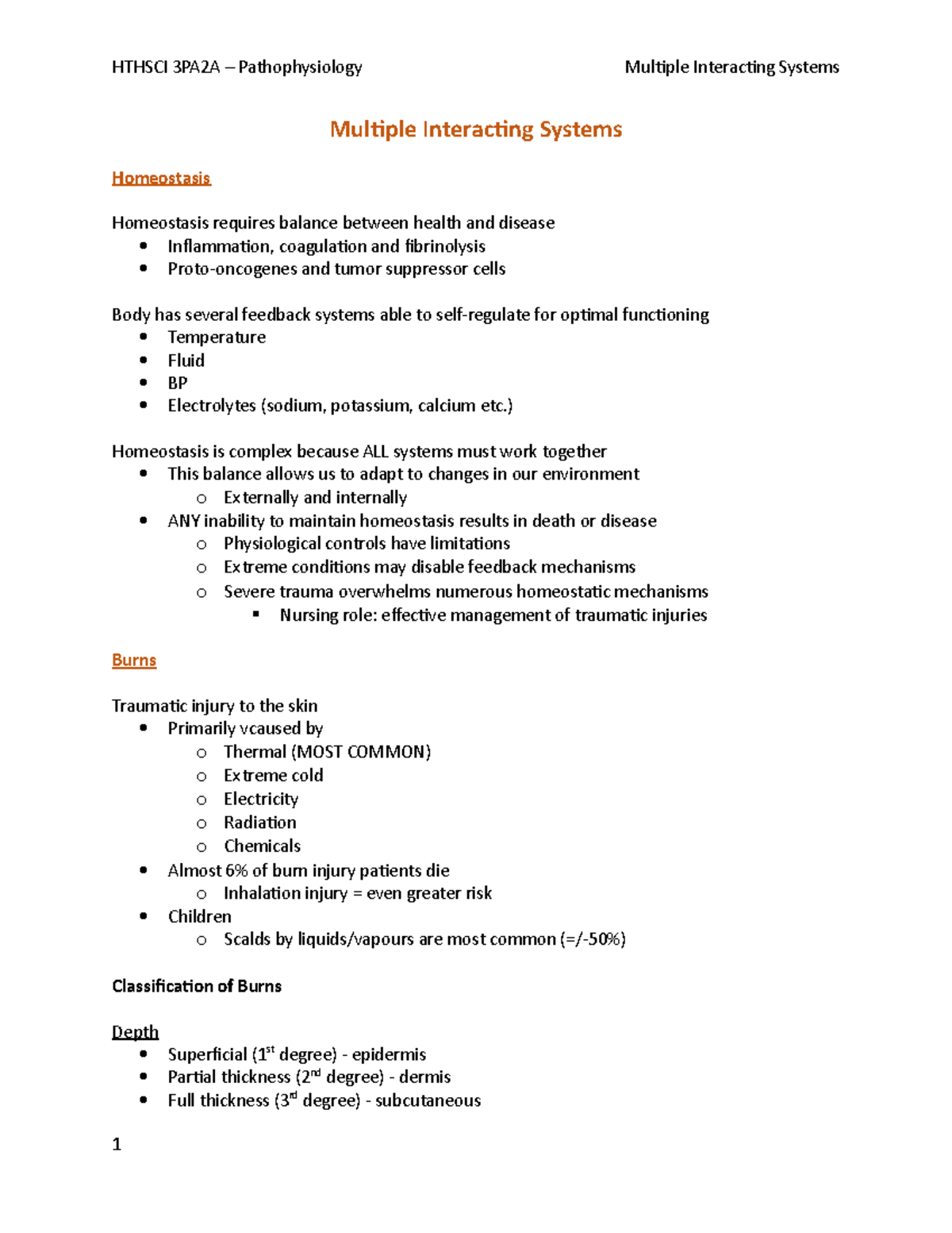 Patho - Multiple Interacting Systems - Multiple Interacting Systems ...