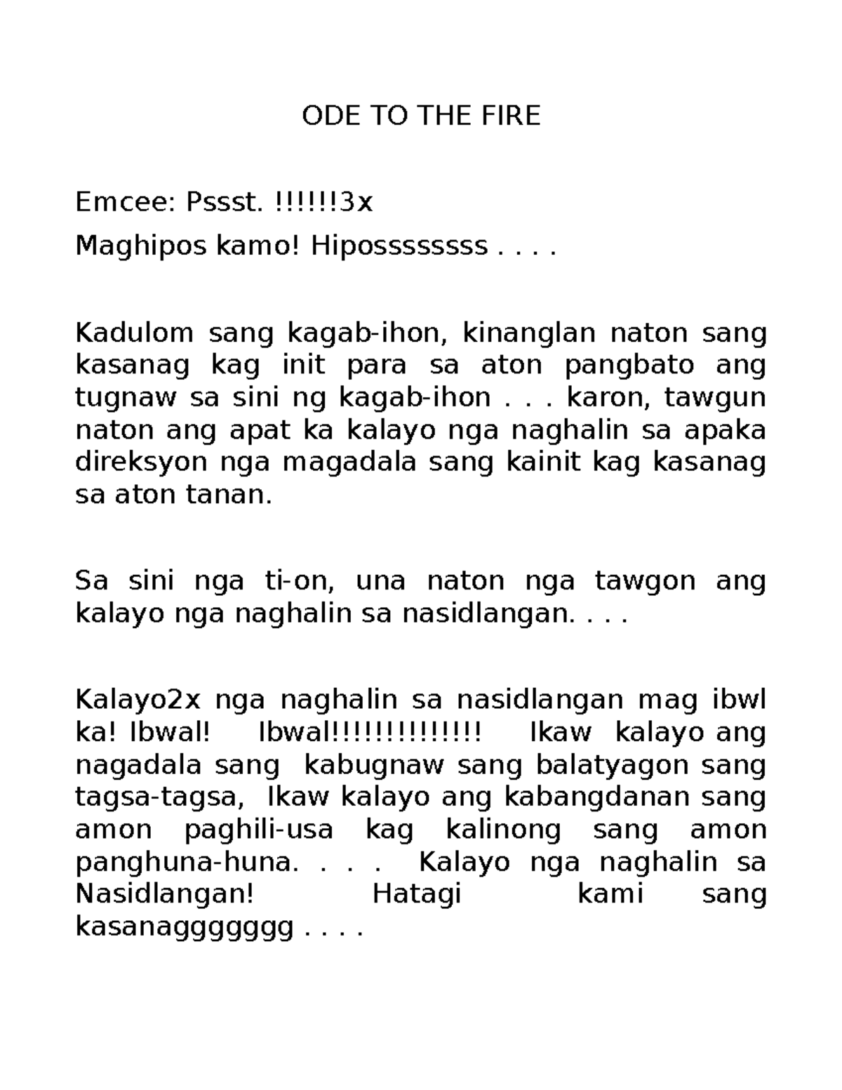 Ode-to-the-Fire - Boy Scout of the Philippines, Ode to the Fire ...