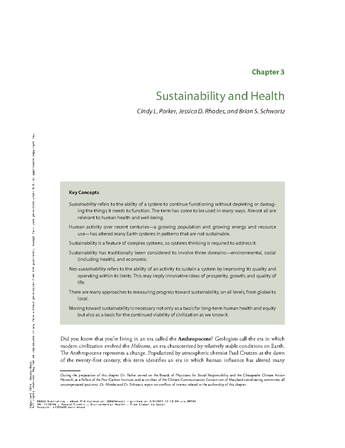 Howard Frumkin 2016 Chapter 3Sustainabilit Environmental Health Fr ...