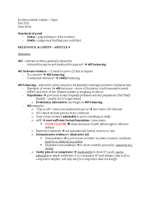 Evidence Outline (Capra) - Evidence Outline (Capra) Prelude In the ...