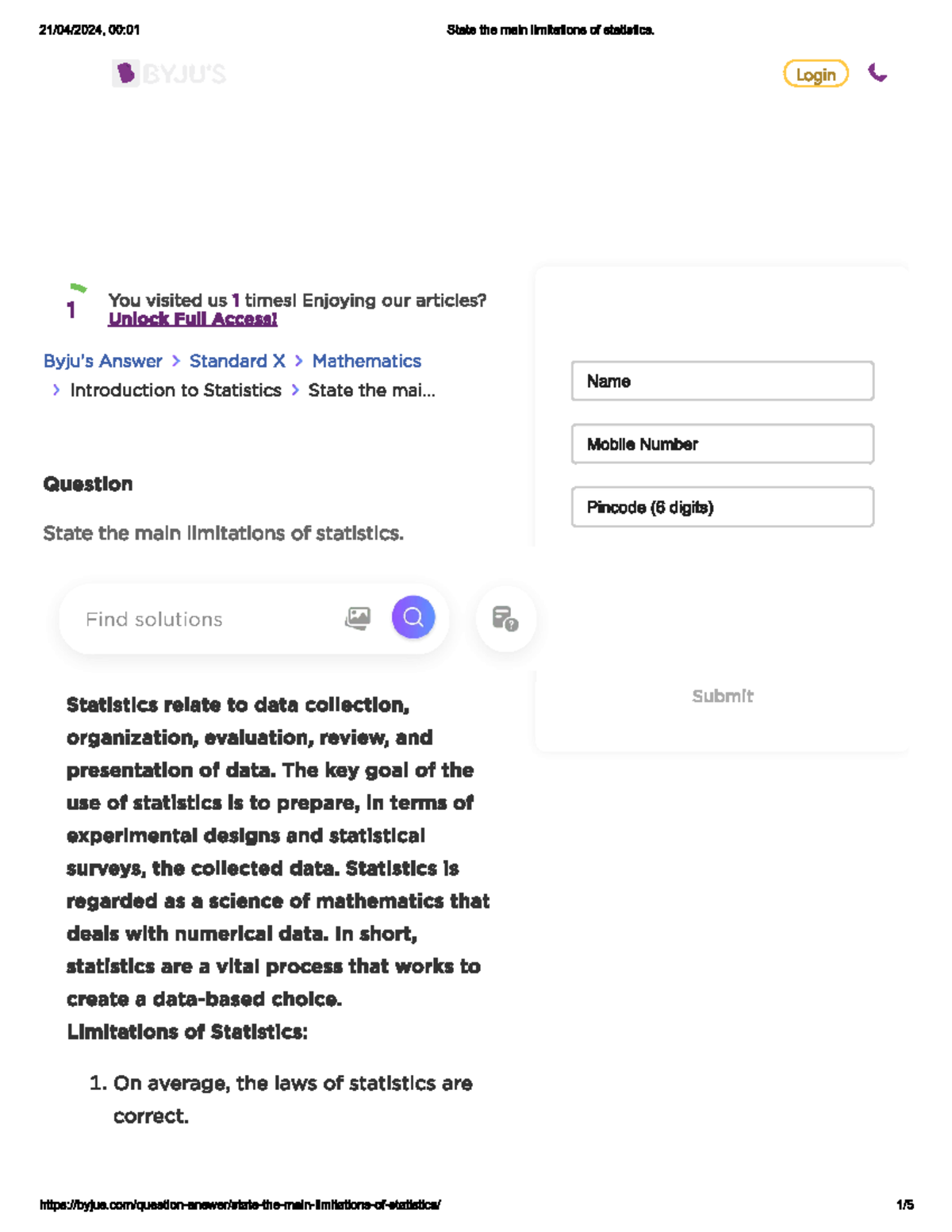 Mathsquest 4 - MATHS PRACTICAL - Bachelors of Computer Applications ...