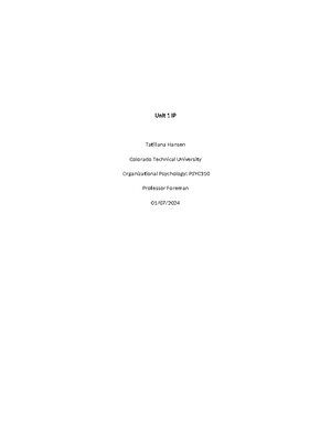 ACCT650 Unit3 IP - ASSIGNMENTS - Unit 3 Individual Project Domonique Jones Professor: Wendy Aoki ...