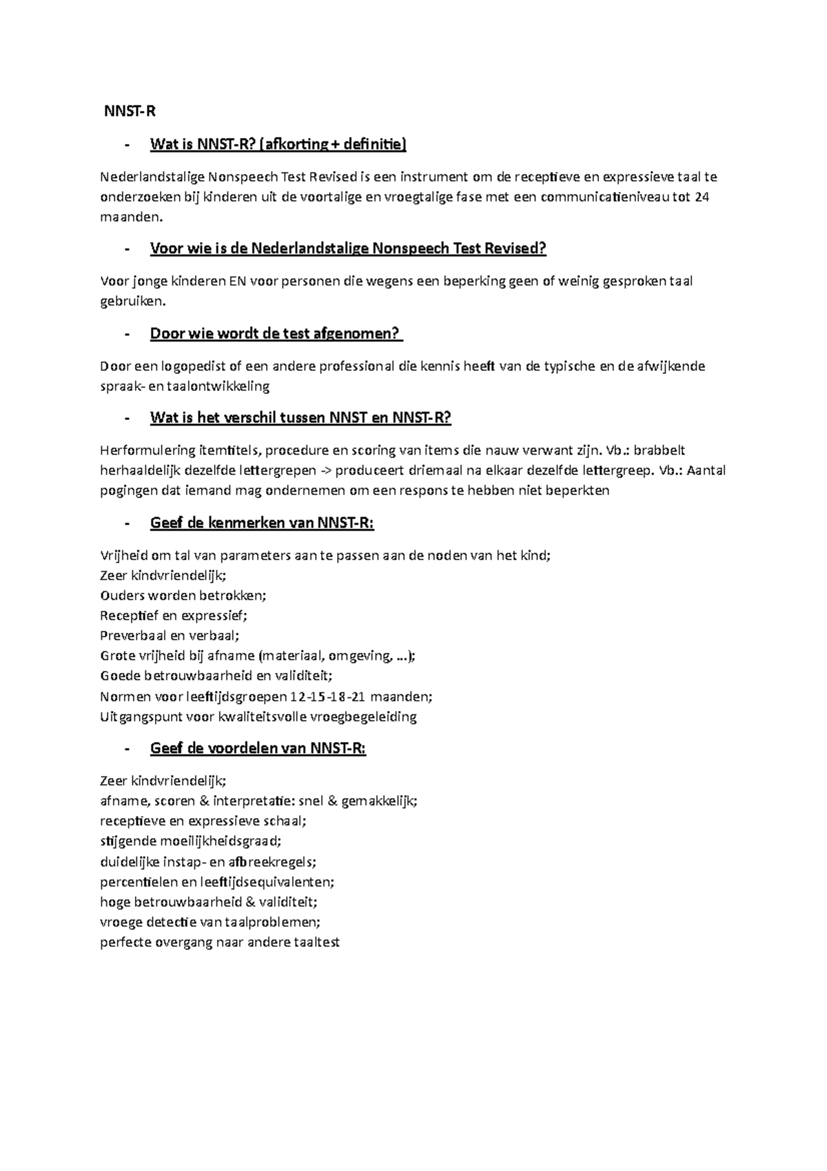NNST-R vragen - NNST-R - Wat is NNST-R? (afkorting + definitie ...