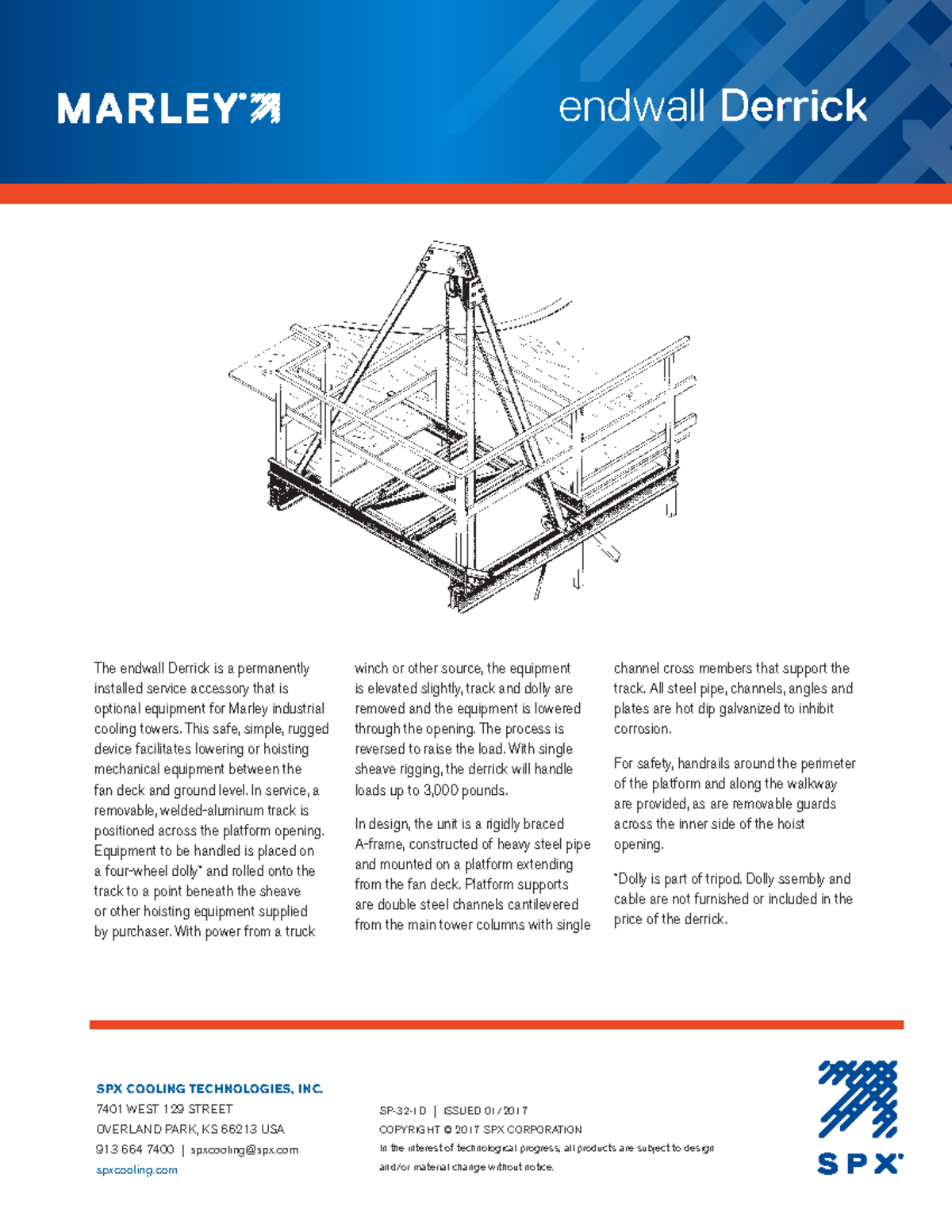 SP-32-1D - The endwall Derrick is a permanently installed service ...