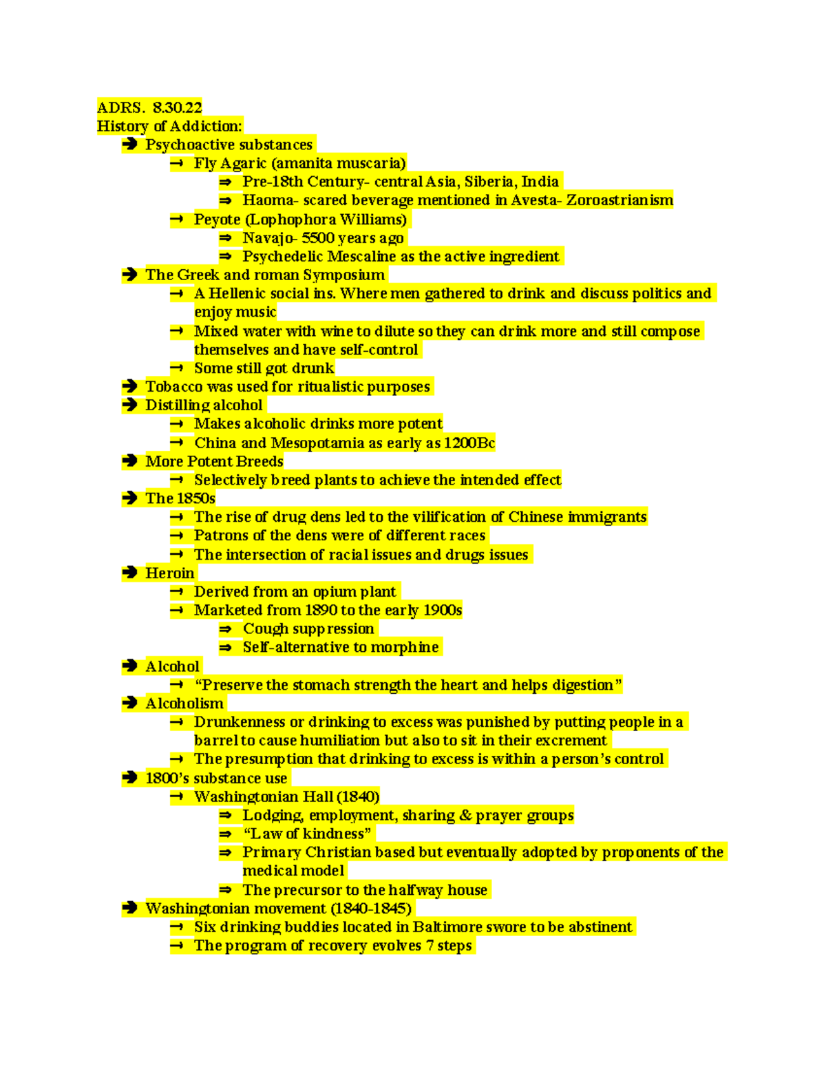 ADRS 8 - We explained the history and many other aspects of addiction ...