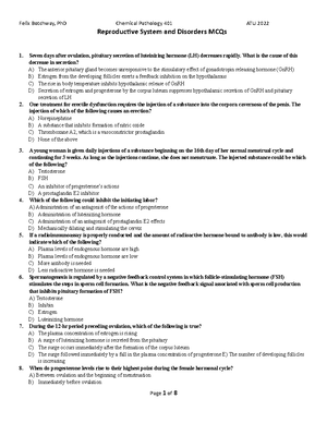 MCQs Tumor markers 2022 - Tumor Markers: their use and relevance in ...