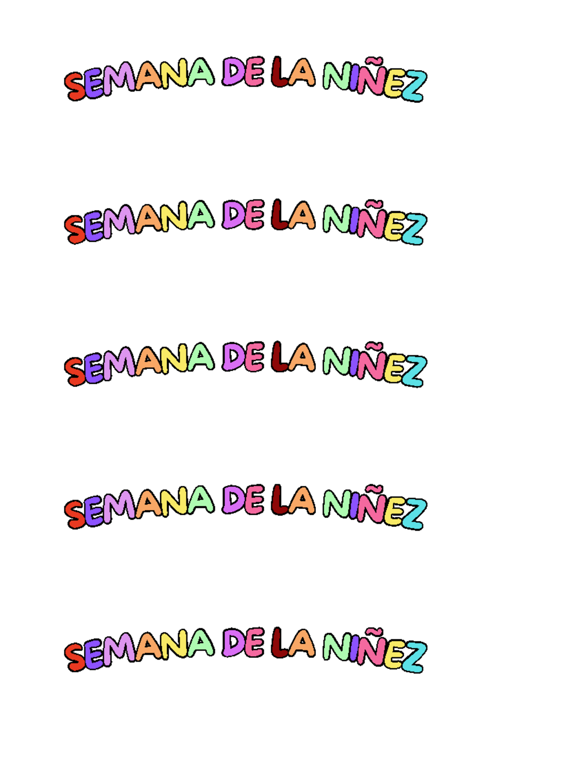 Semana DE LA Niñez - ...... - S E M A N A DE LA N IÑ E Z S E M A N A DE ...