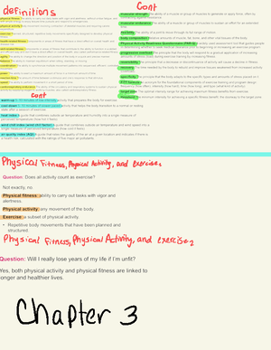 Physical Fitness - just what we went ove - KINE 3355 - reduced risk of ...