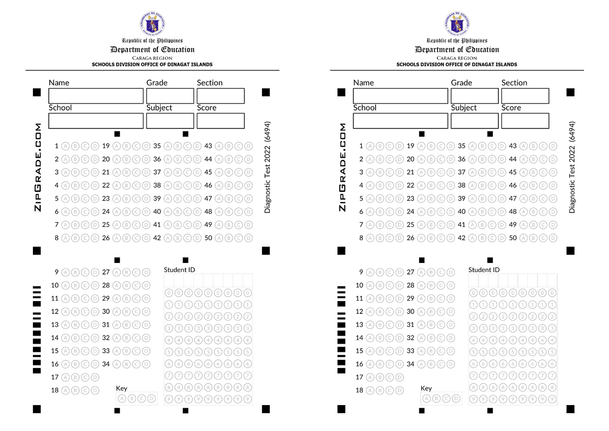Answer Sheet 30-40-50 - Science, Technology, Engineering, and ...