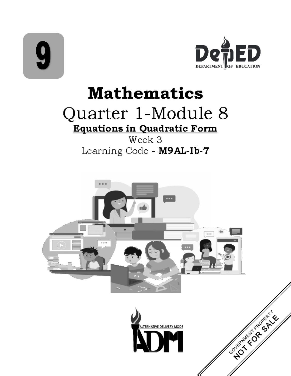 Math9 Quarter 1 Module 8 Final-V3-1 - the Mathematics Quarter 1-Module ...