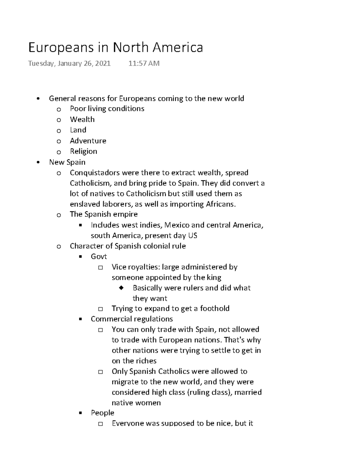 Europeans in North America - General reasons for Europeans coming to ...