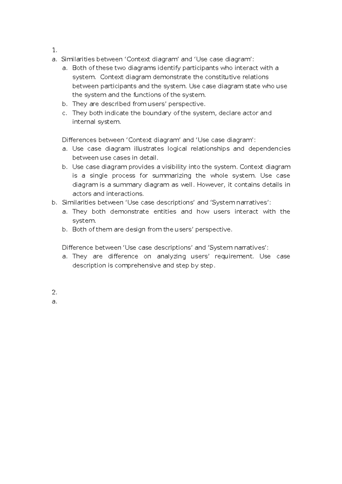 Similarities between ‘Context diagram’ and ‘Use case diagram ... Similarities between ‘Context diagram’ and ‘Use case diagram ...