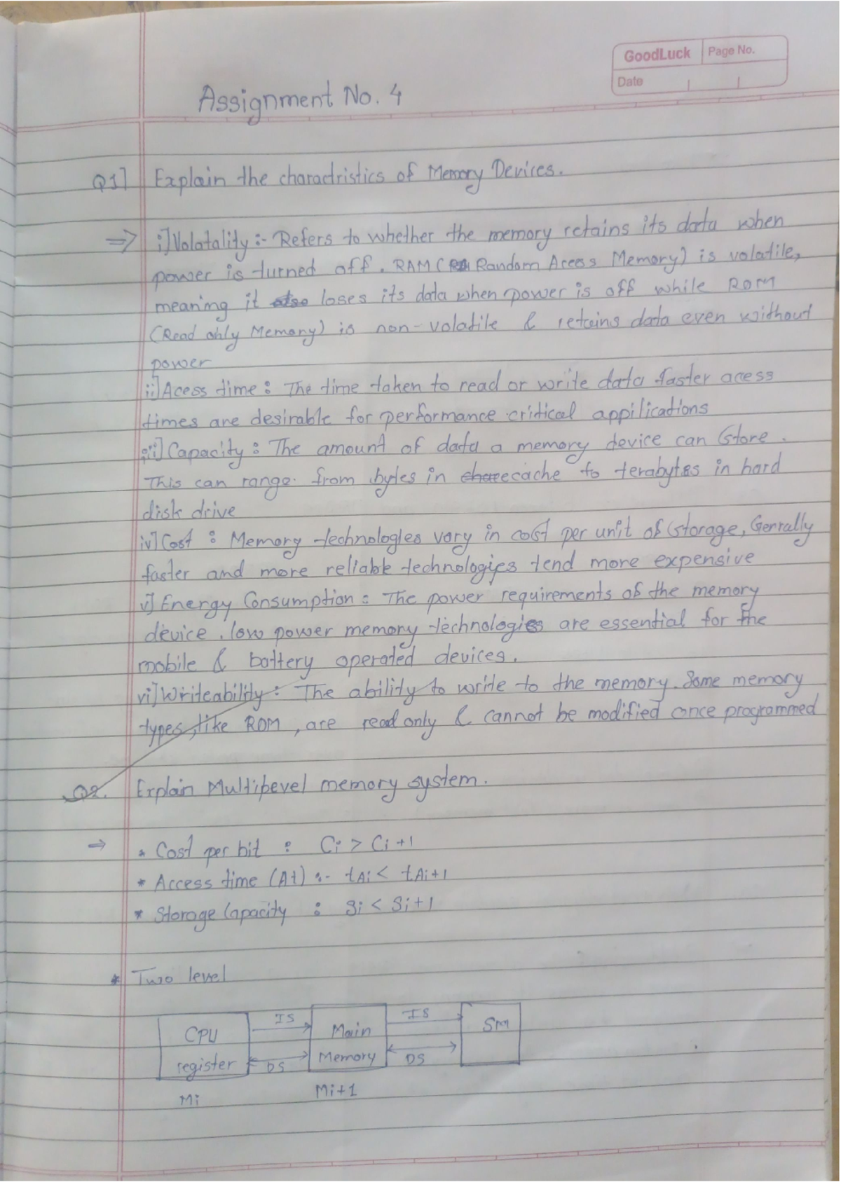 Assi4coa - Computer science and engineering - Studocu