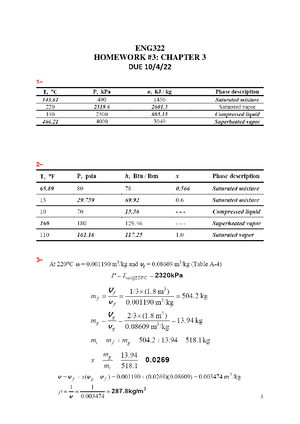 Thermodynamics Chapter 9 Practice Problems - ENG HOMEWORK SOLUTION #8 ...