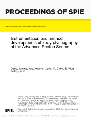 X Ray Ptychography - brief - Superresolution imaging via ptychography ...