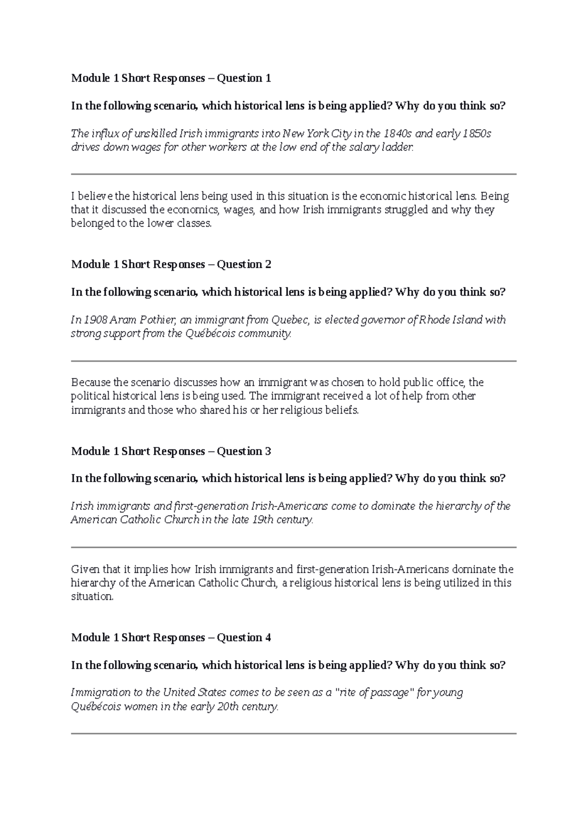 Garrianna Brown Pratt HIS 200 Applied History - Module 1 Short ...